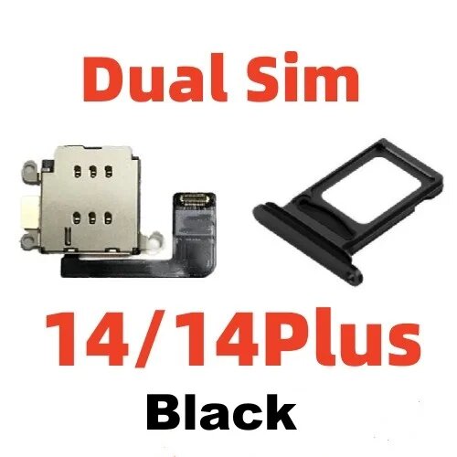 Лоток SIM-карты Dual Sim для iPhone 14/14 Plus Black