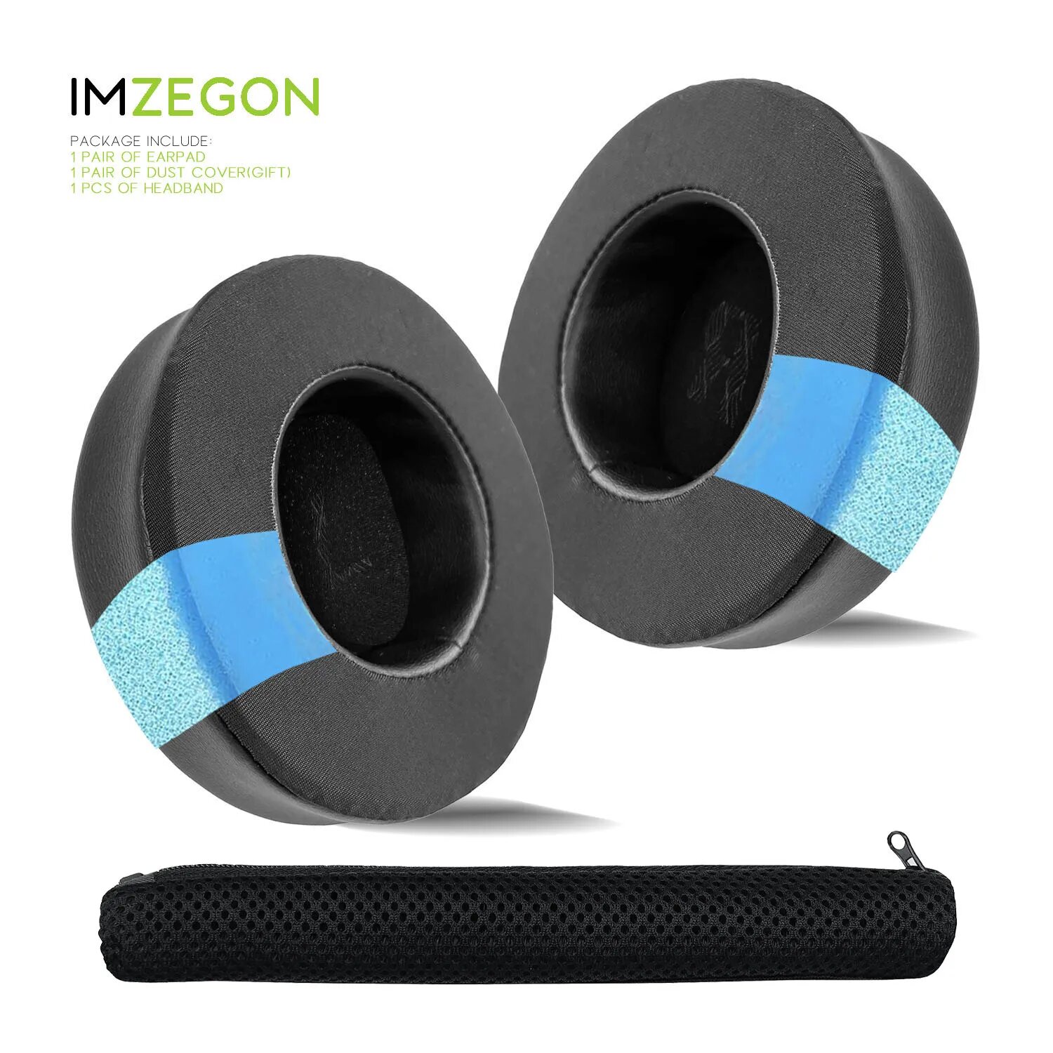 Кожаные амбушюры IMZEGON для JBL Synchros S300, Цвет: And headband A