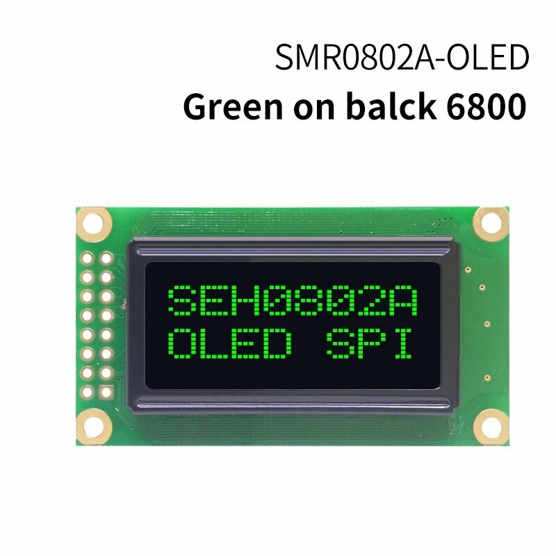 OLED дисплей модуль SMR0802A-OLED 8x2 simair Зеленый, Green on balck 6800