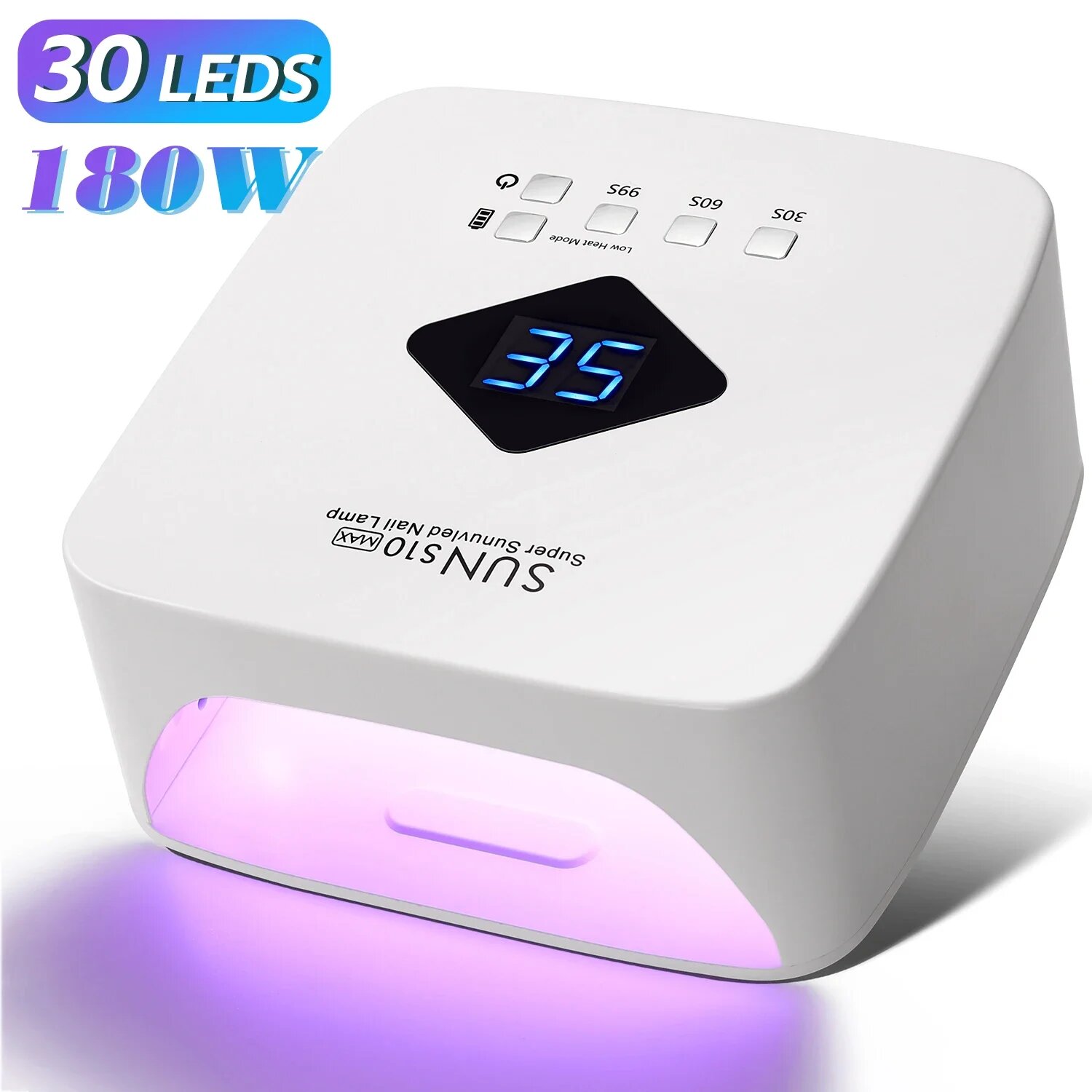 SUN S10 MAX 180W LED лампа для маникюра, 30 LED, WHITE, EU