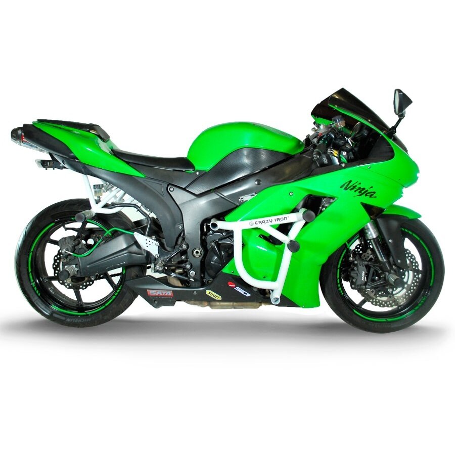 Клетка на мотоцикл KAWASAKI ZX-6R 07-08 PRO, черный матовый цвет