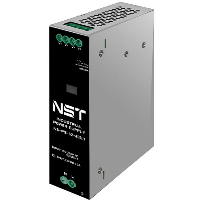 NST NS-PS-52-480/I Промышленный блок питания/ Промышленный блок питания DC52V, 480W. Выходной ток: до 9,2A. Регулировка