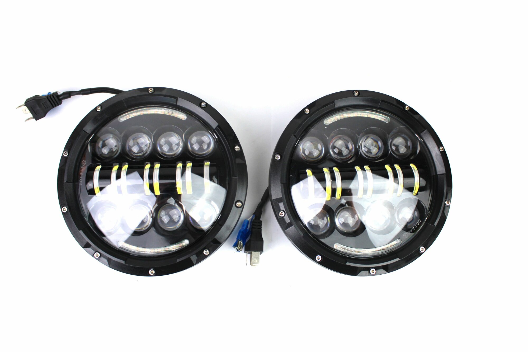 Фара светодиодная головная встраиваемая УАЗ, Нива (комплект 2 шт) DOT-SAE 60W