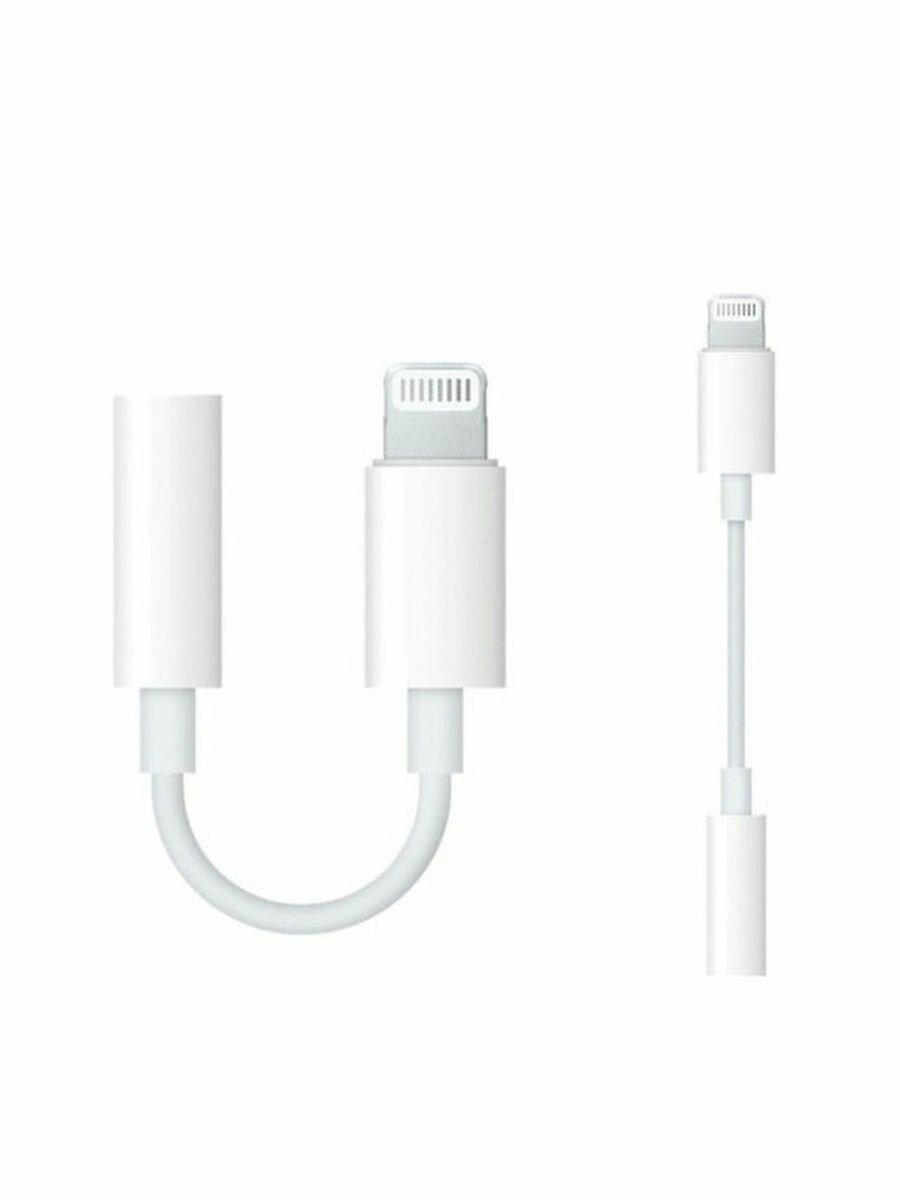 Кабель адаптер Apple Iphone Lightning - AUX Jack 3.5 мм — фото 1