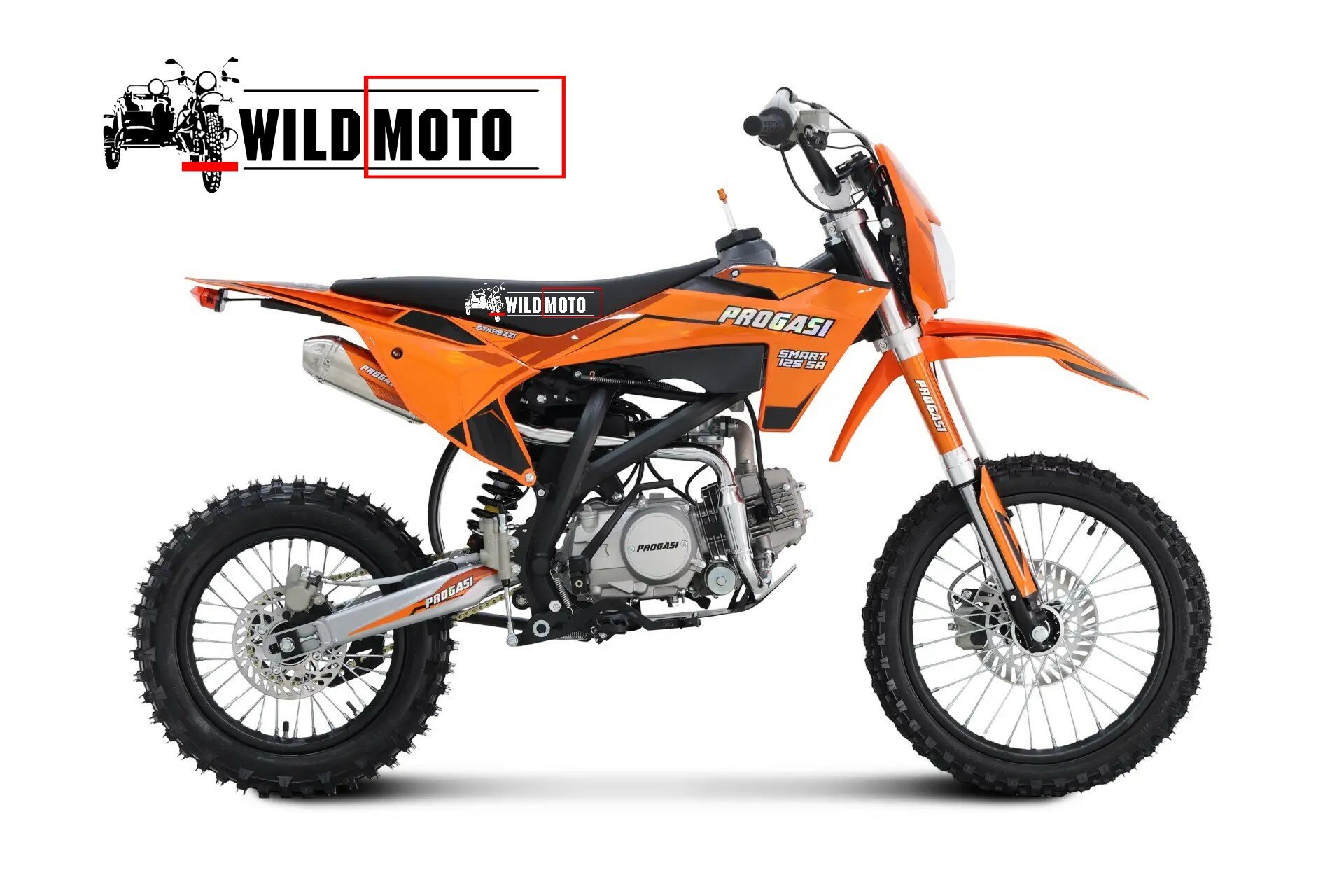 Питбайк Progasi "Smart 6", 125 куб. см, полуавтоматическая коробка передач, колеса 17"/14"