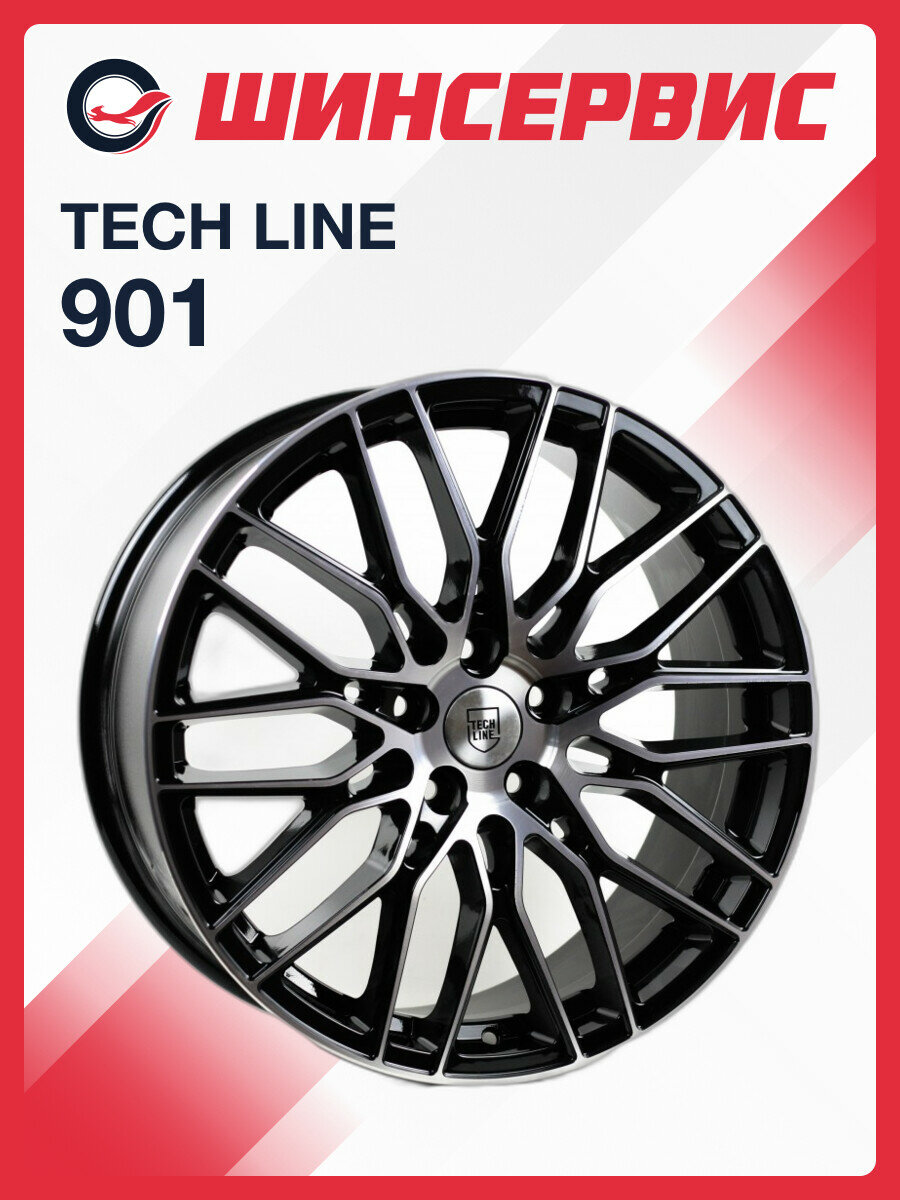 Литой колесный диск Tech Line 901 R19.0x8.0J 5x108.0 ET45.00 ЦО63.40 для автомобиля