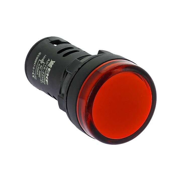 Лампа ad16-22hs led матрица 22мм красный