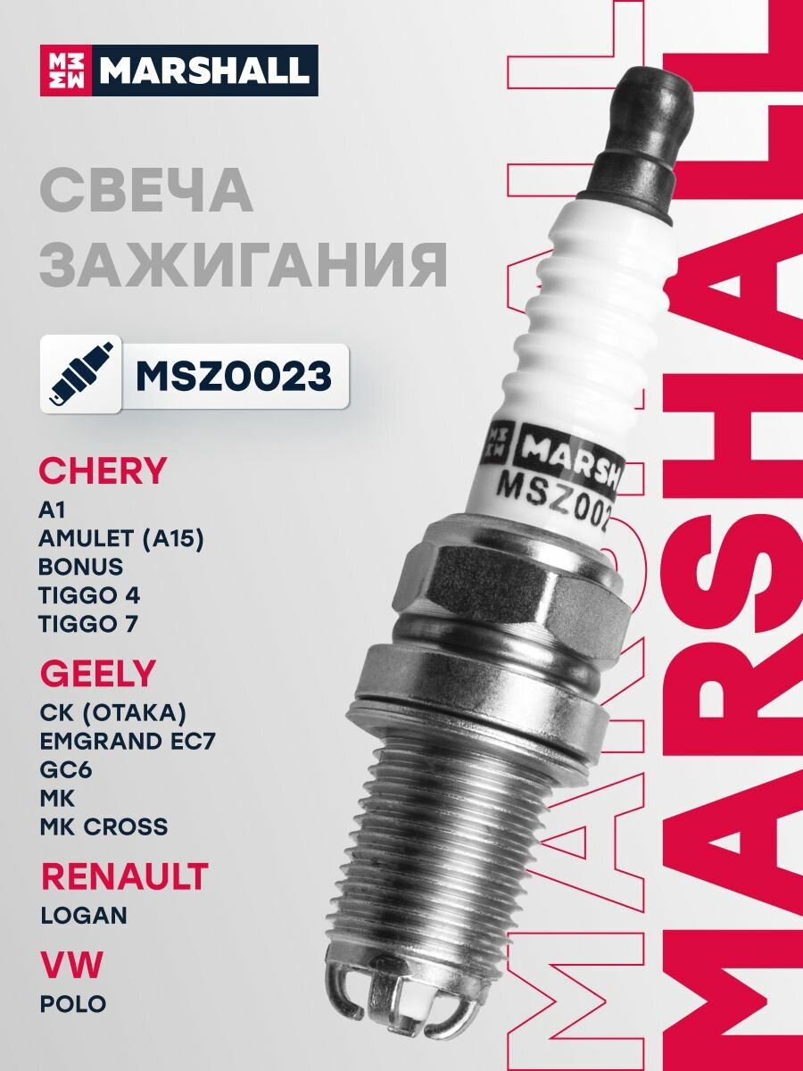 Свеча зажигания Chery Чери Tiggo Тигго (T11), 3, 4, 5, 7, 8, Geely Джили Emgrand Эмгранд, GC6, MK, MK CROSS