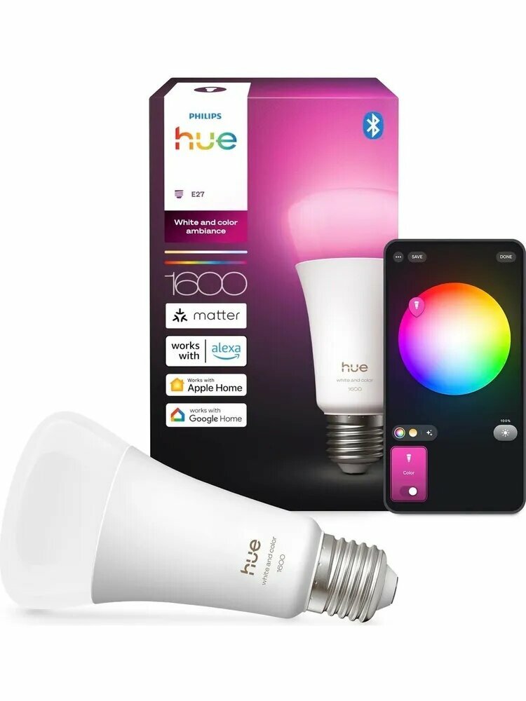 Philips Лампочка, Цоколь: E27, 11.8 Вт, Светодиодная, 1 шт.