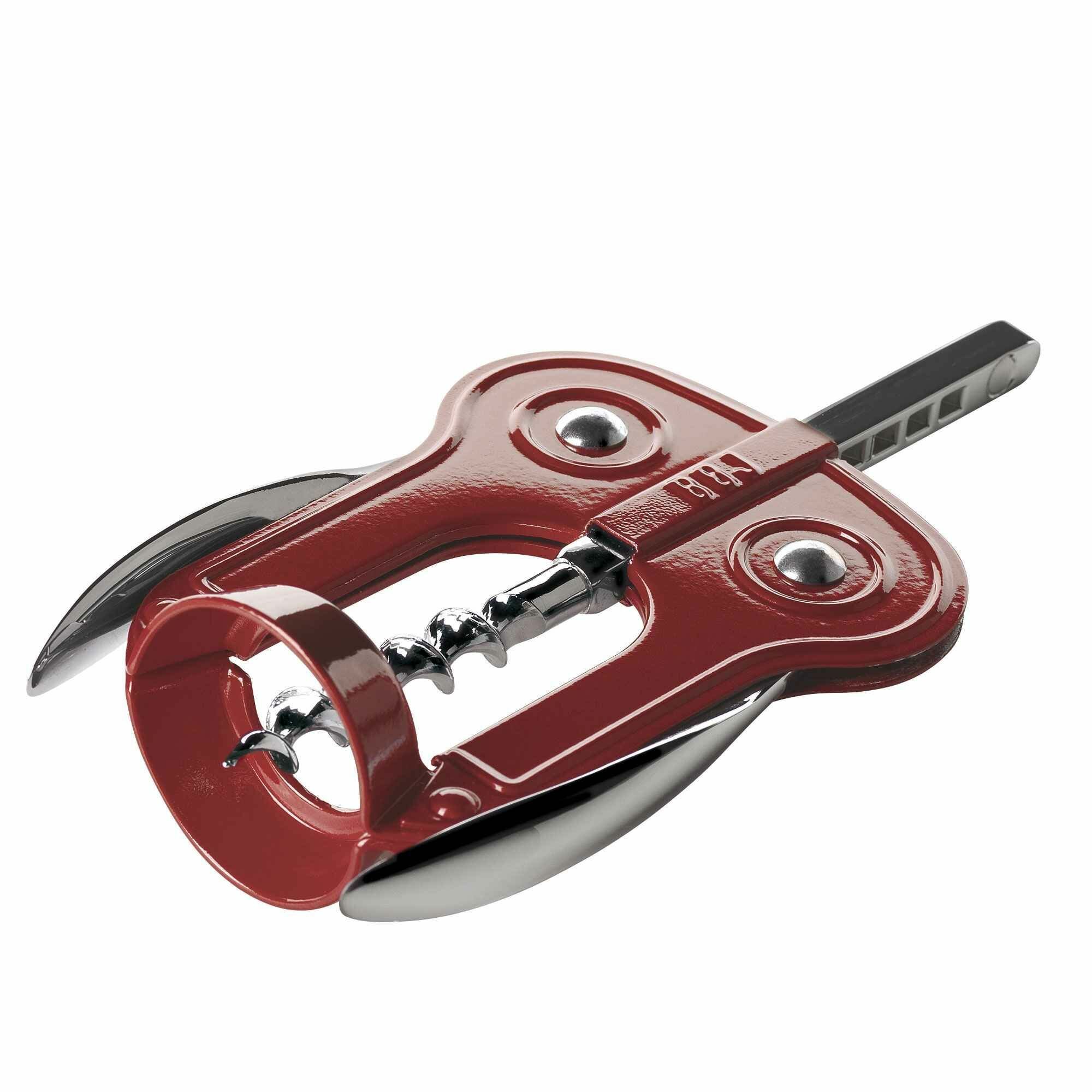Штопор для вина рычажный двойной BOJ Owl-Style Lux Cherry Red