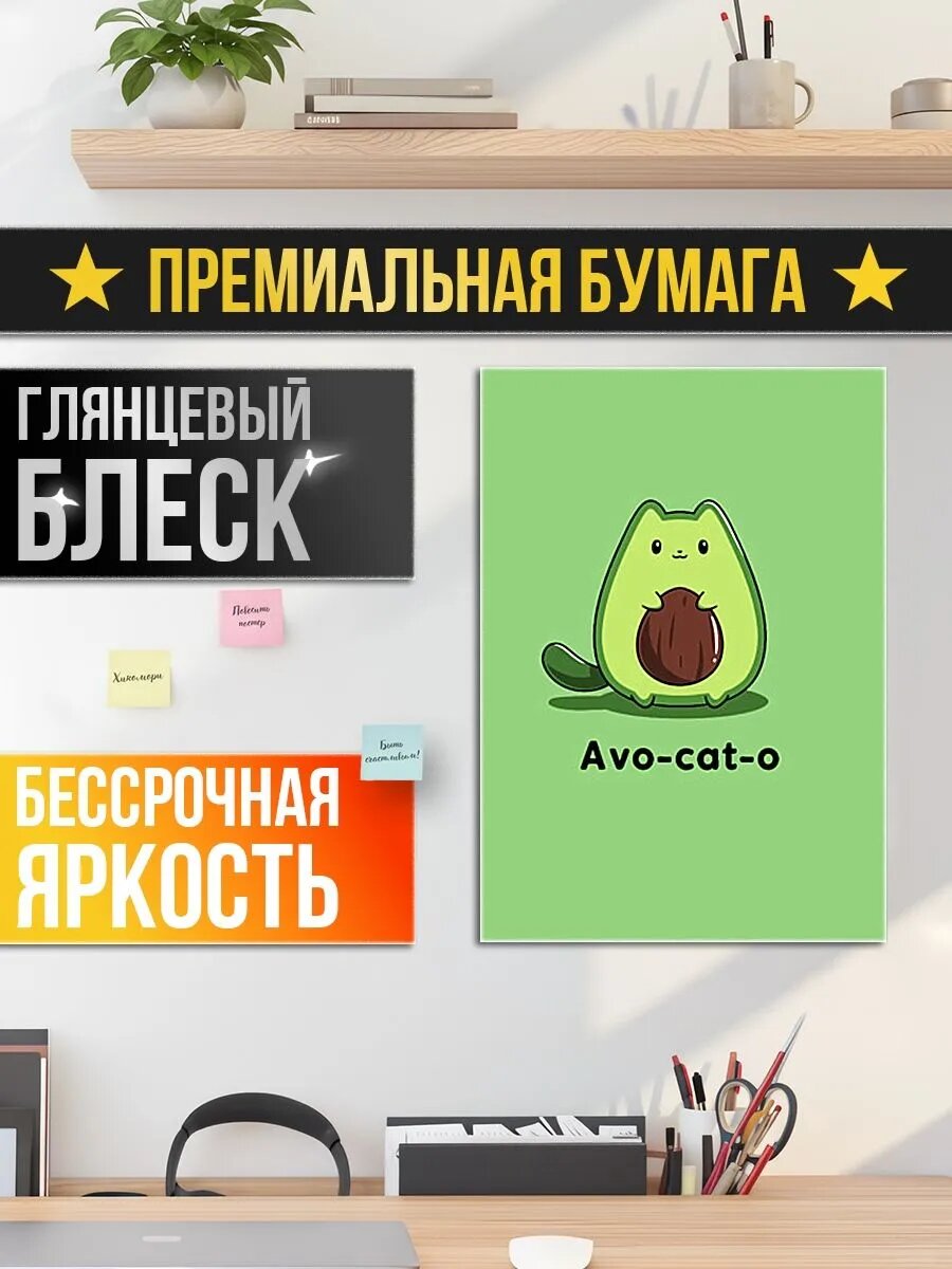 Постер на стену Avo - cat - o — фото 1