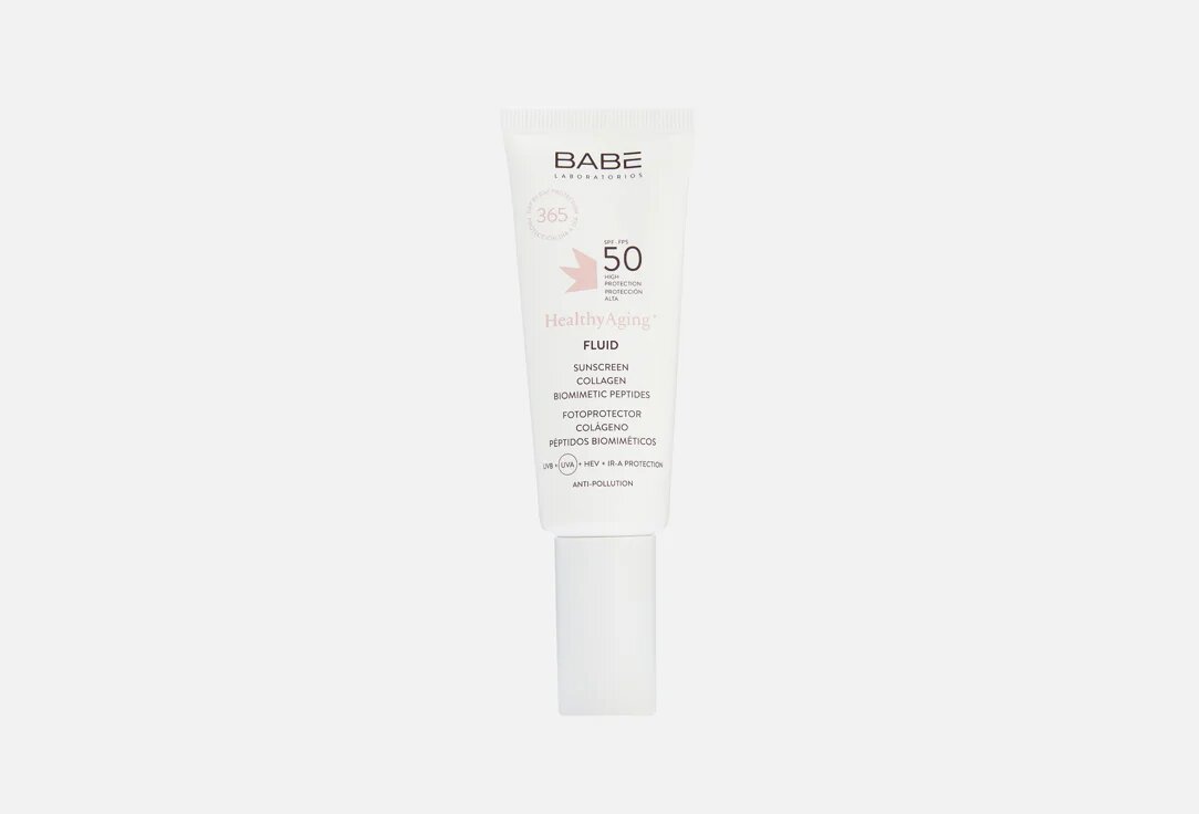 Laboratorios Babe healthyaging+ Антивозрастной солнцезащитный флюид для лица SPF 50+ 40 мл