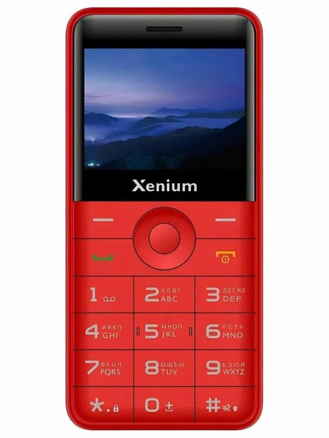 Мобильный телефон Philips Xenium X700 Красная 2 sim 2.31 Цветной TN 2G