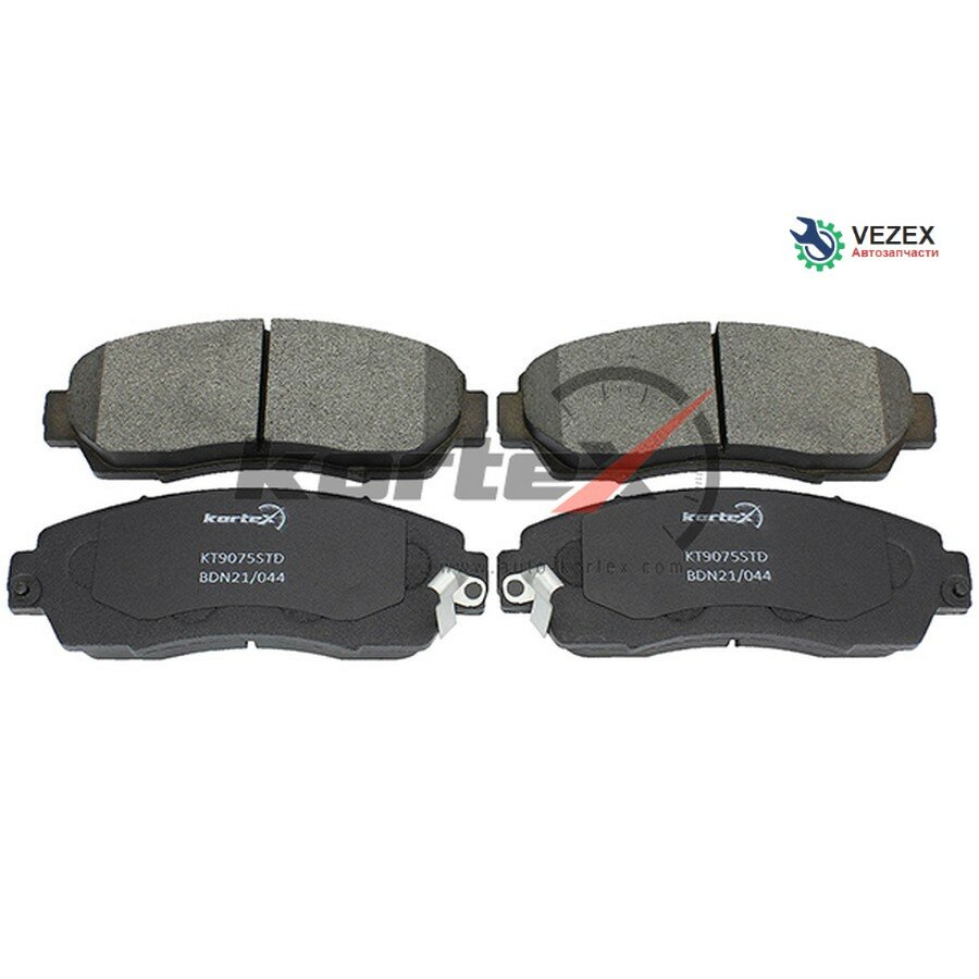 KORTEX KT9075STD Колодки торм. EXEED TXL перед. к-т KT9075STD
