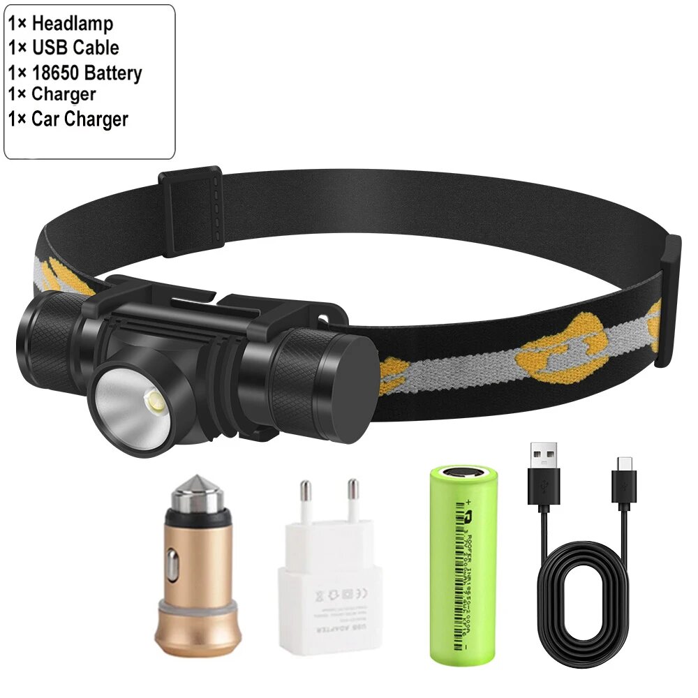 BORUiT D10 налобный фонарь 1000lm Yellow Light, D