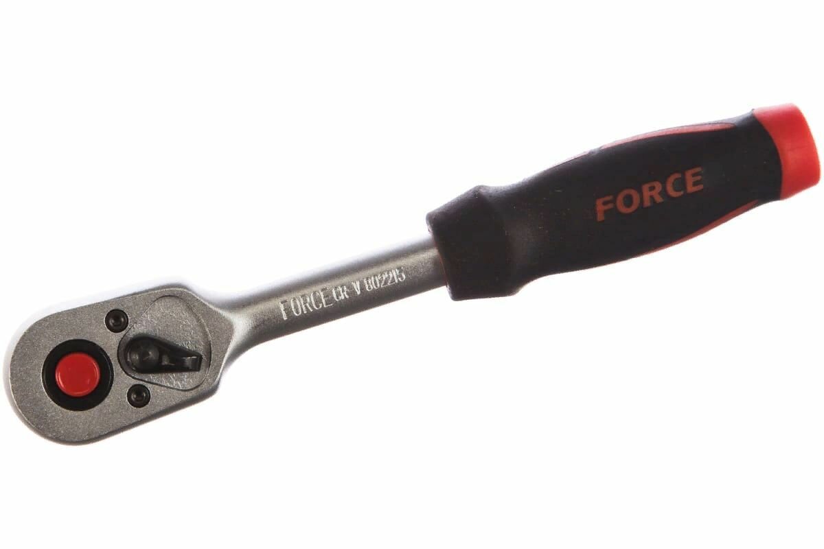 Трещотка 20 зубцов L130мм 1/4 FORCE 802215