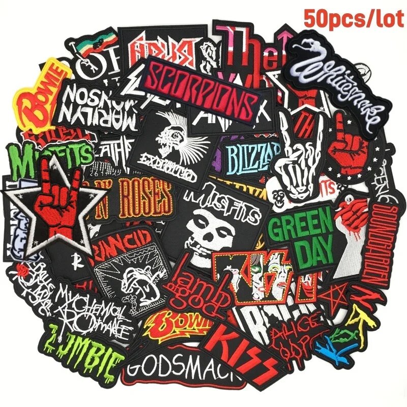 Набор из 50 вышитых нашивок THINKINS