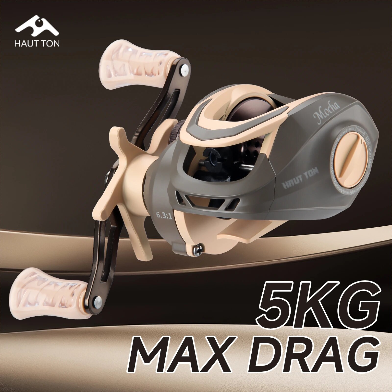 Катушка для рыбалки HAUT TON BROWN MCA150S/200M, Left Hand, M spool