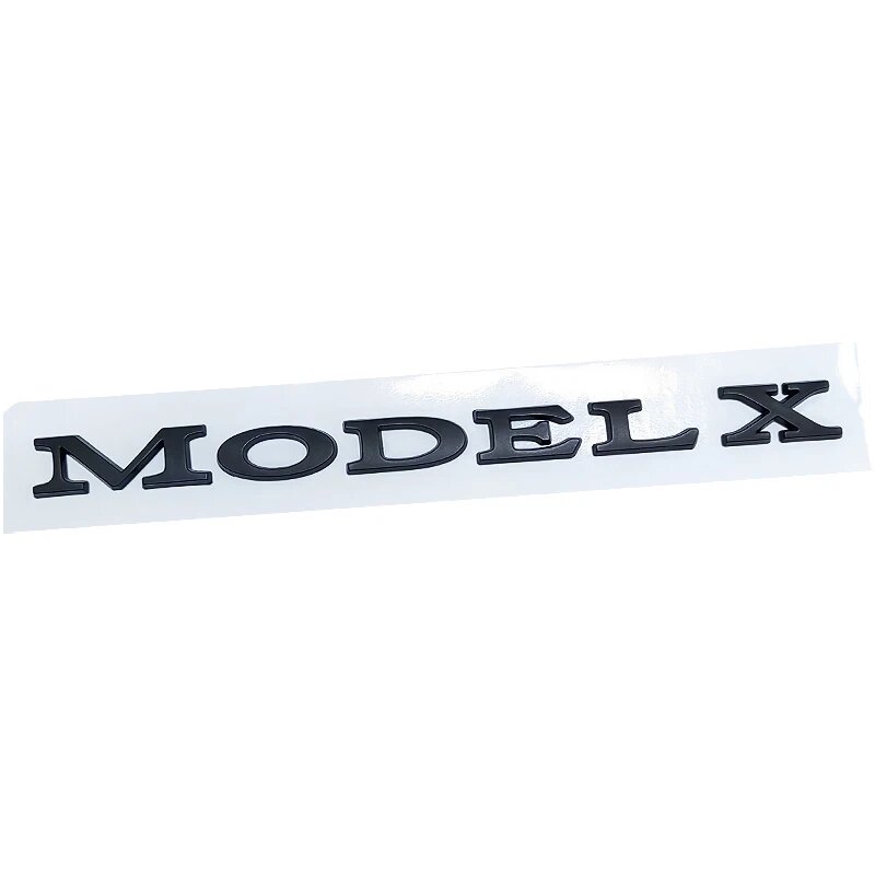 3D ABS Хромированная Красная Черная Модель Эмблемы Наклейка На Багажник Model X Matte Black