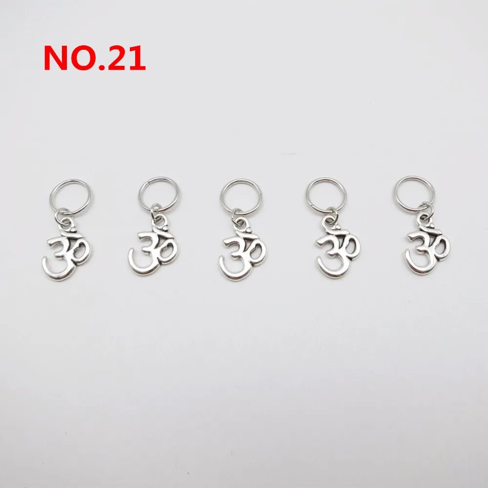 5 шт, подвески Ом, серебро, NO.21