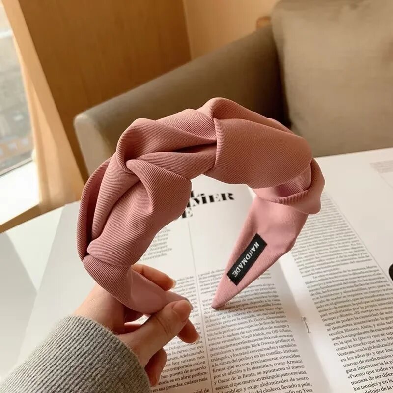 Розовая повязка для волос C47-Pink