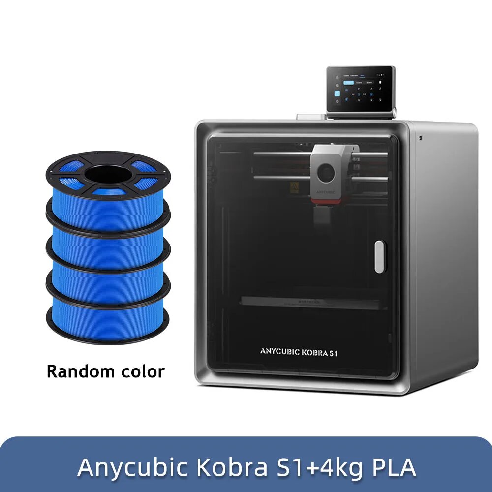 3D-принтер Anycubic Kobra S1. Максимальная скорость 600 мм/с. Высокоскоростной, высокоточный FDM. Поддерживает мультицветную печать. ACE Pro.