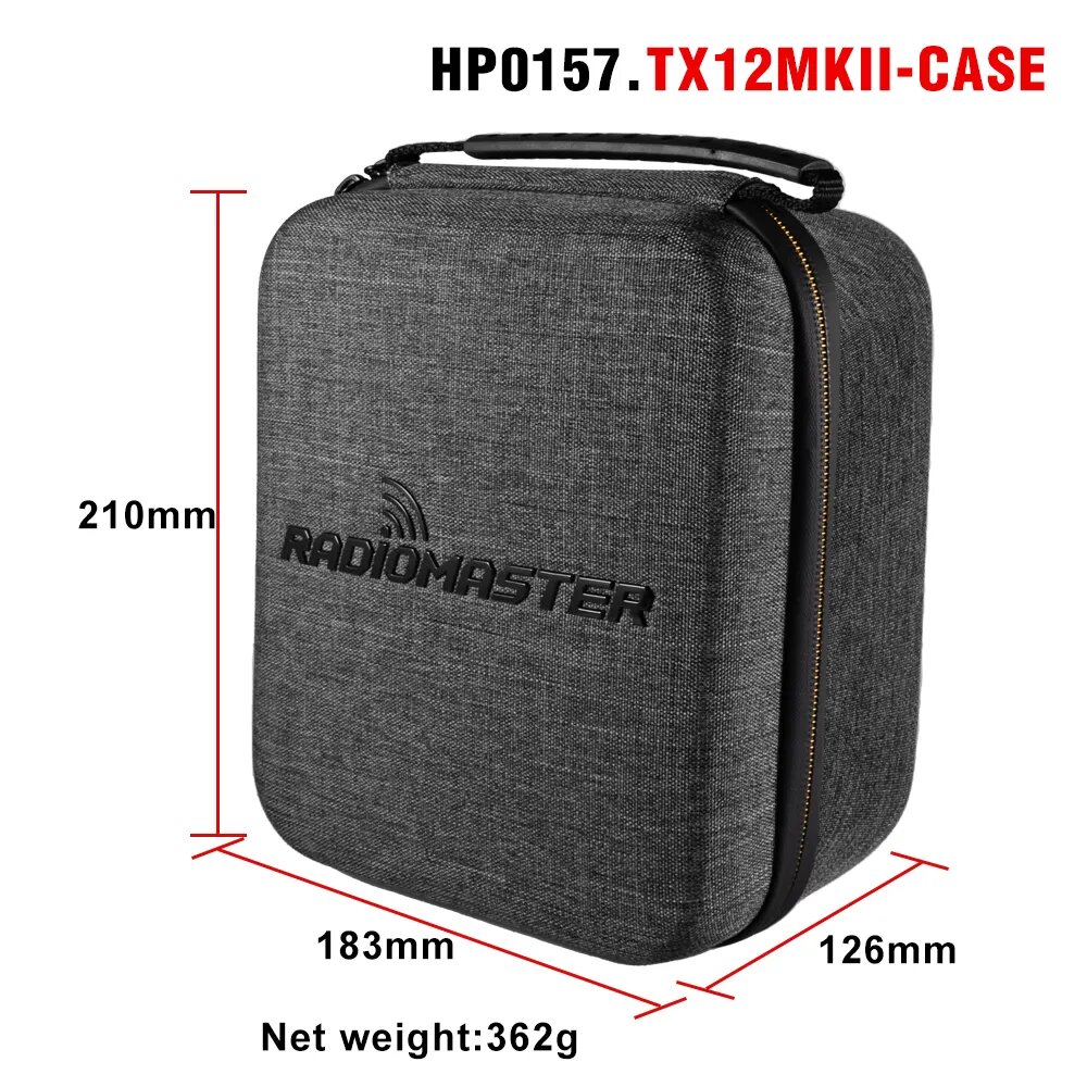 RADIOMASTER, сумка для хранения и переноски пультов TX12, защитный чехол для радиопередатчиков.