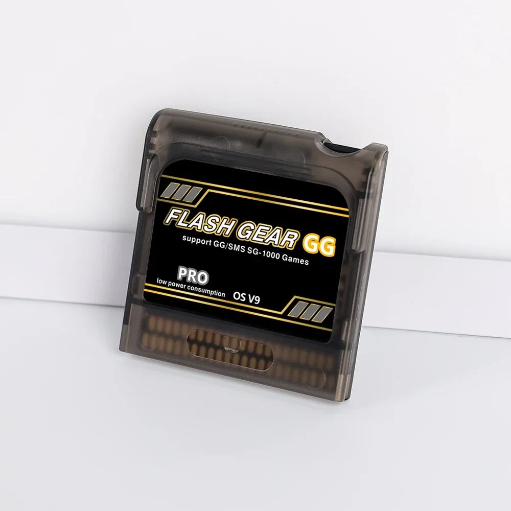 EVERDRIVE EDGG картридж Game Gear 8ГБ, Clear Black Lable 2