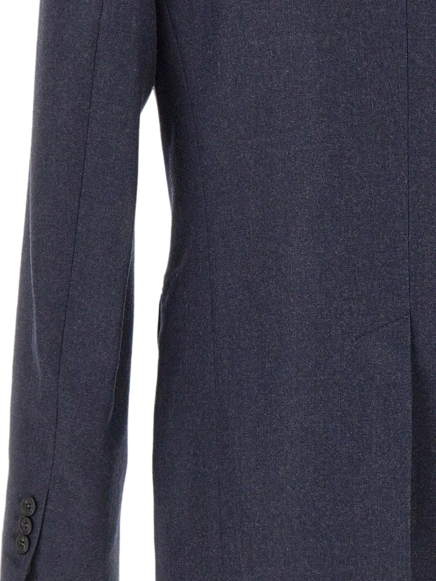 Пиджак MM6 Frayed single-breasted blazer, размер 46, синий — фото 1