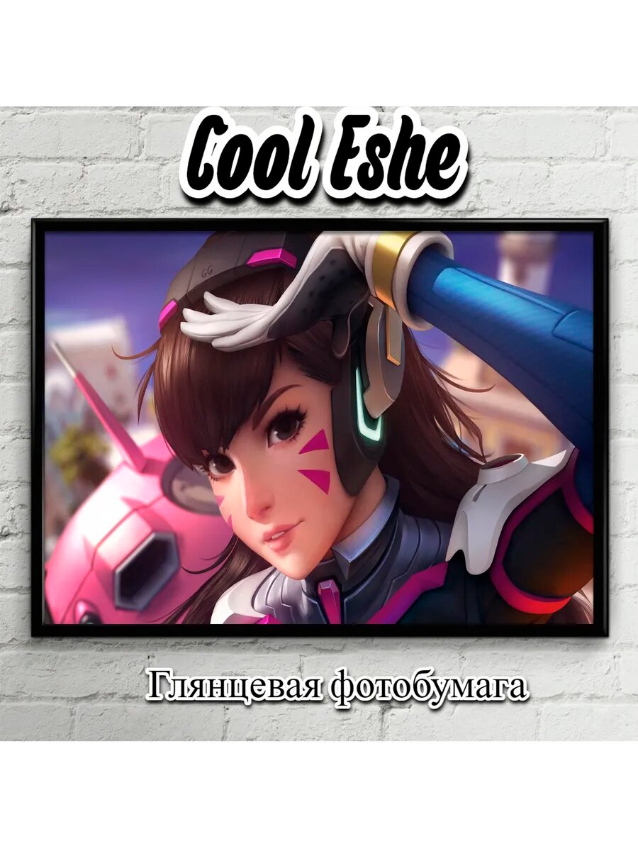 Плакат "Заставка dva overwatch artwork 4k" А4