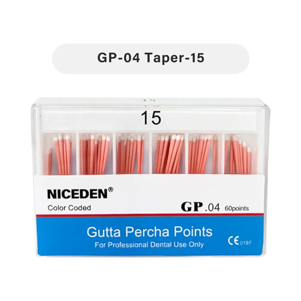 Гуттаперчевые штифты, gutta-percha point № 04-15