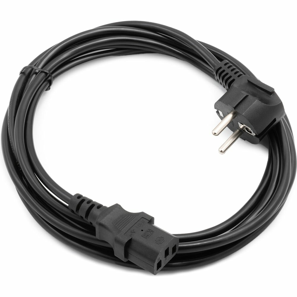 Кабель питания A1 3 м, CEE 7/7- С13, 3x1 мм², 2200 Вт, черный A1-PC1-EU-C13-3M