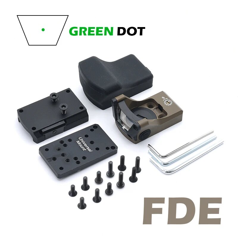 M1 красный/зеленый точечный прицел 3 MOA Зеленый, M1 GREEN FDE