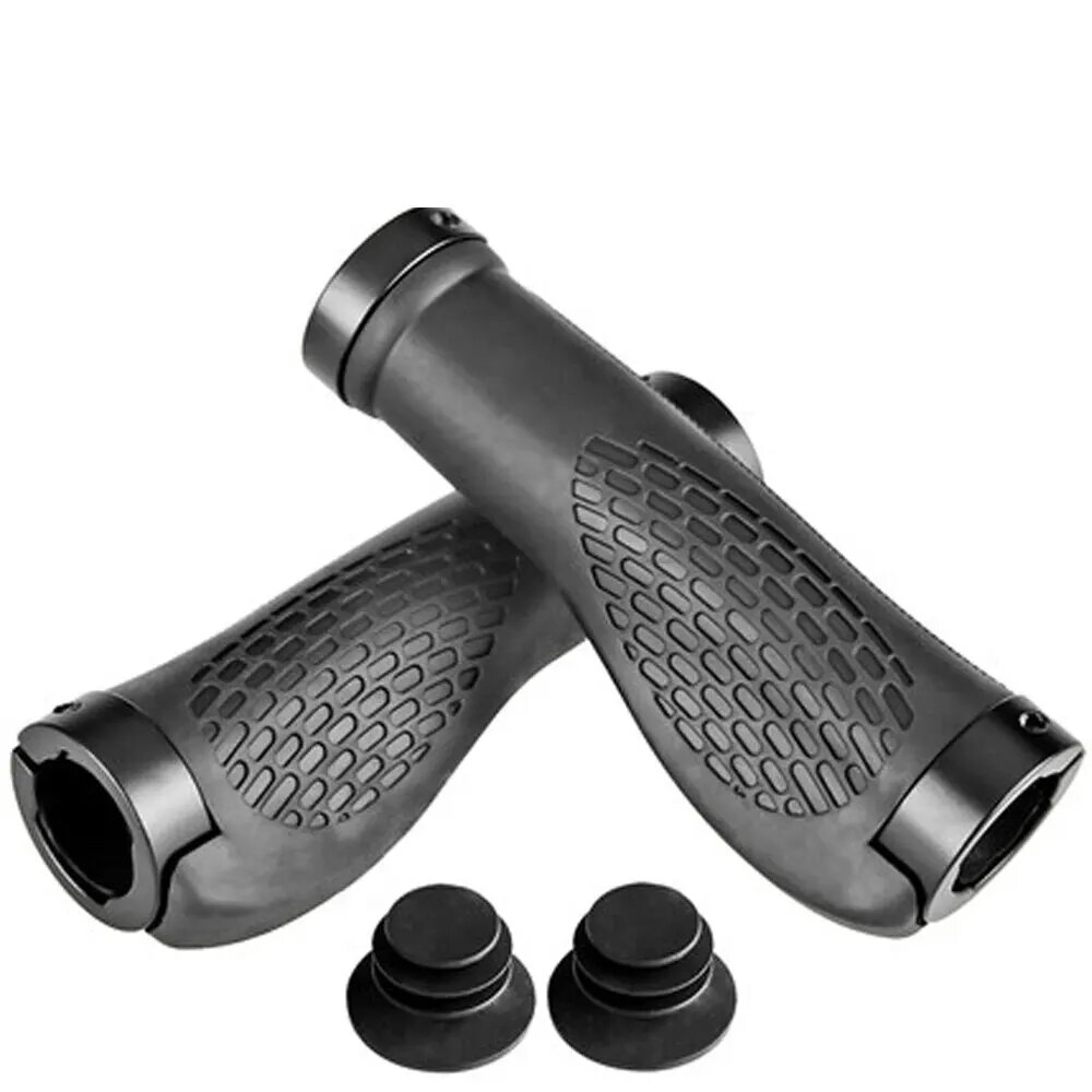 Ручки велосипедные MTB черные, алюминий, 40002 Black