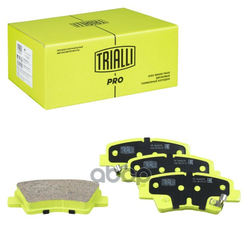 Колодки тормозные дисковые Trialli арт. PF4040CR