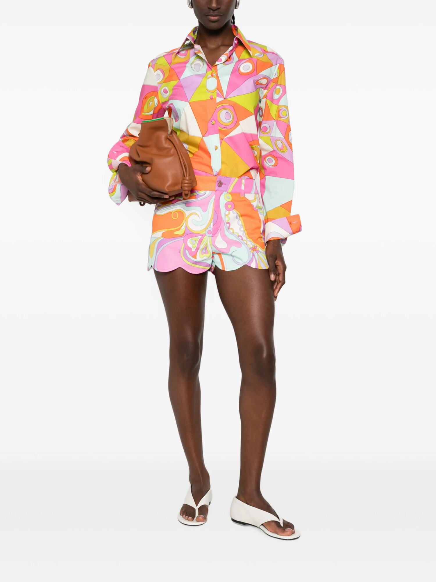 Рубашка PUCCI Geometric-print shirt, размер 42 — фото 1