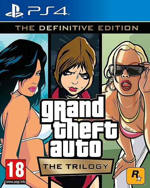 Grand Theft Auto: The Trilogy Definitive Edition (GTA Trilogy) (Русская версия) (PS4). Игра на диске
