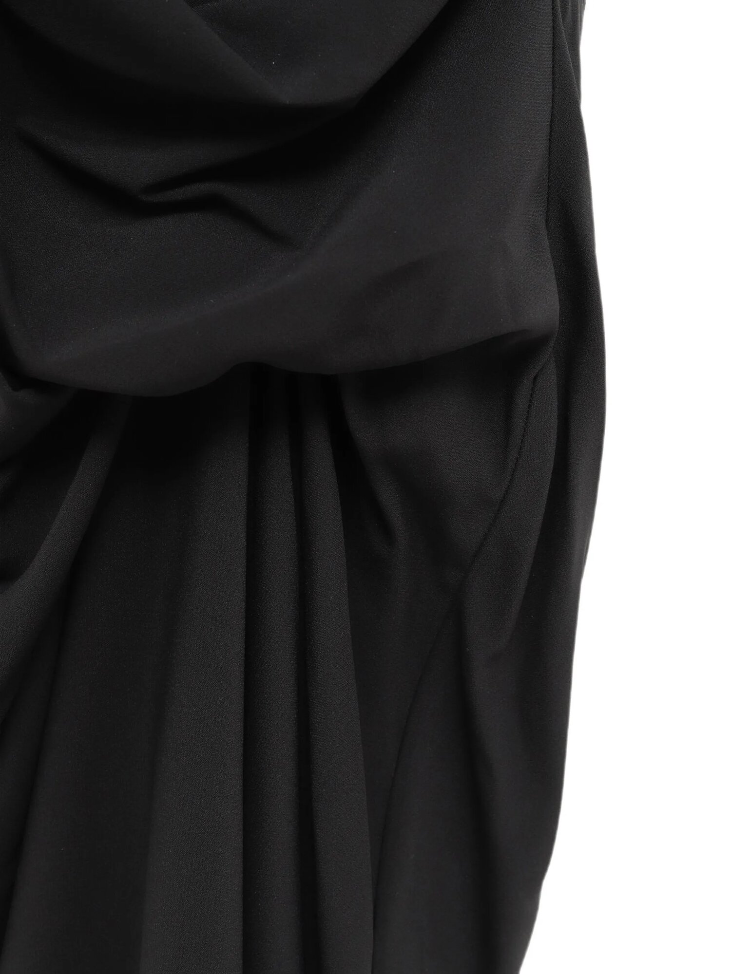 Платье Rick Owens Draped asymmetrical dress, размер 40, черный — фото 1
