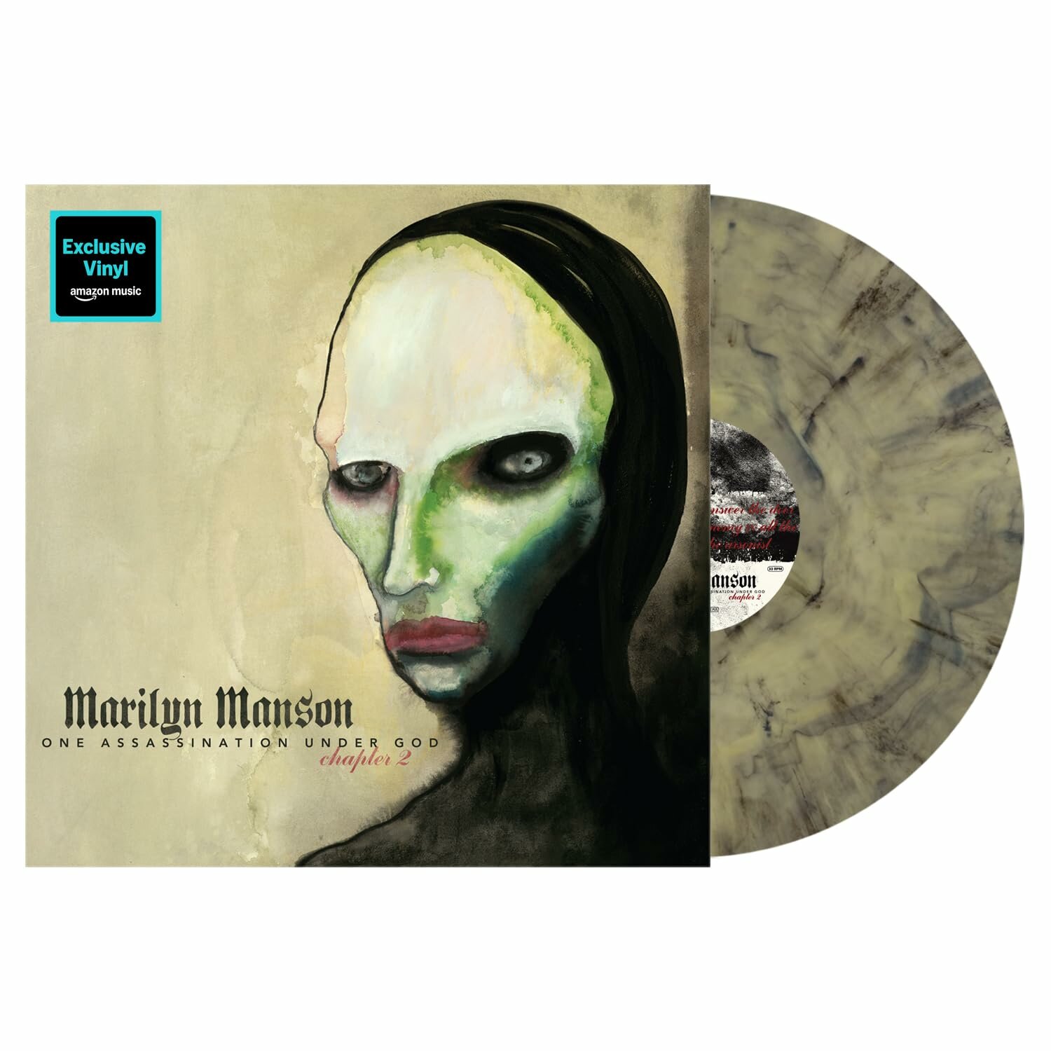 Скоро Marilyn Manson - One Assassination Under God - Chapter 2 (Осенью 2026)/Amazon Exclusive - Заварной крема и черный мрамор/Виниловая пластинка