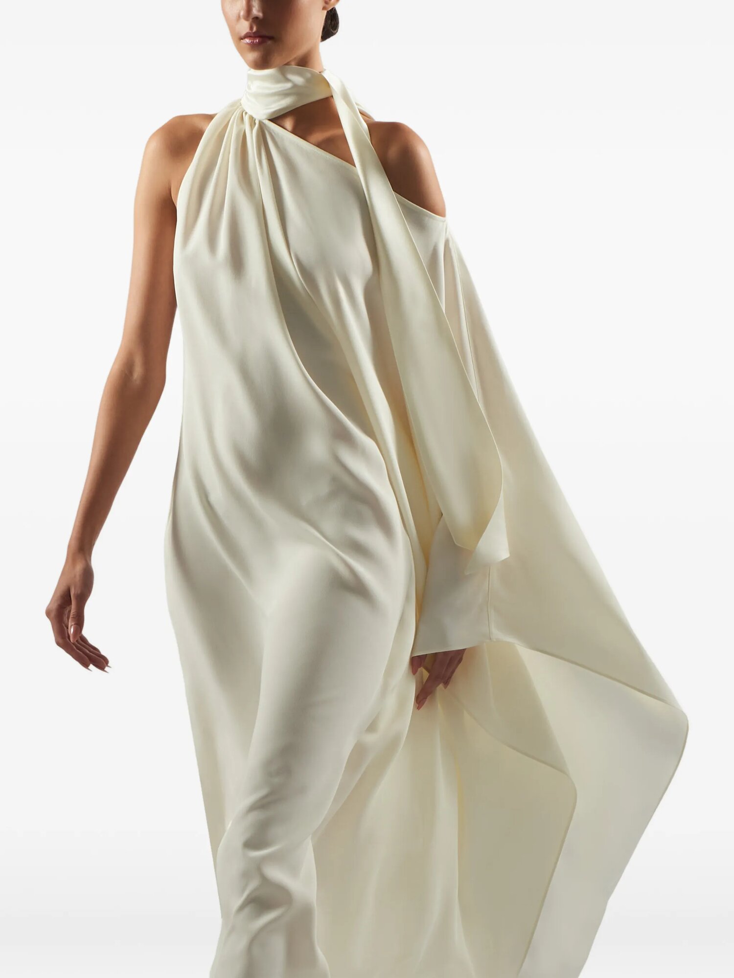 Платье TALLER MARMO Atlas draped dress, размер 46, разноцветный — фото 1