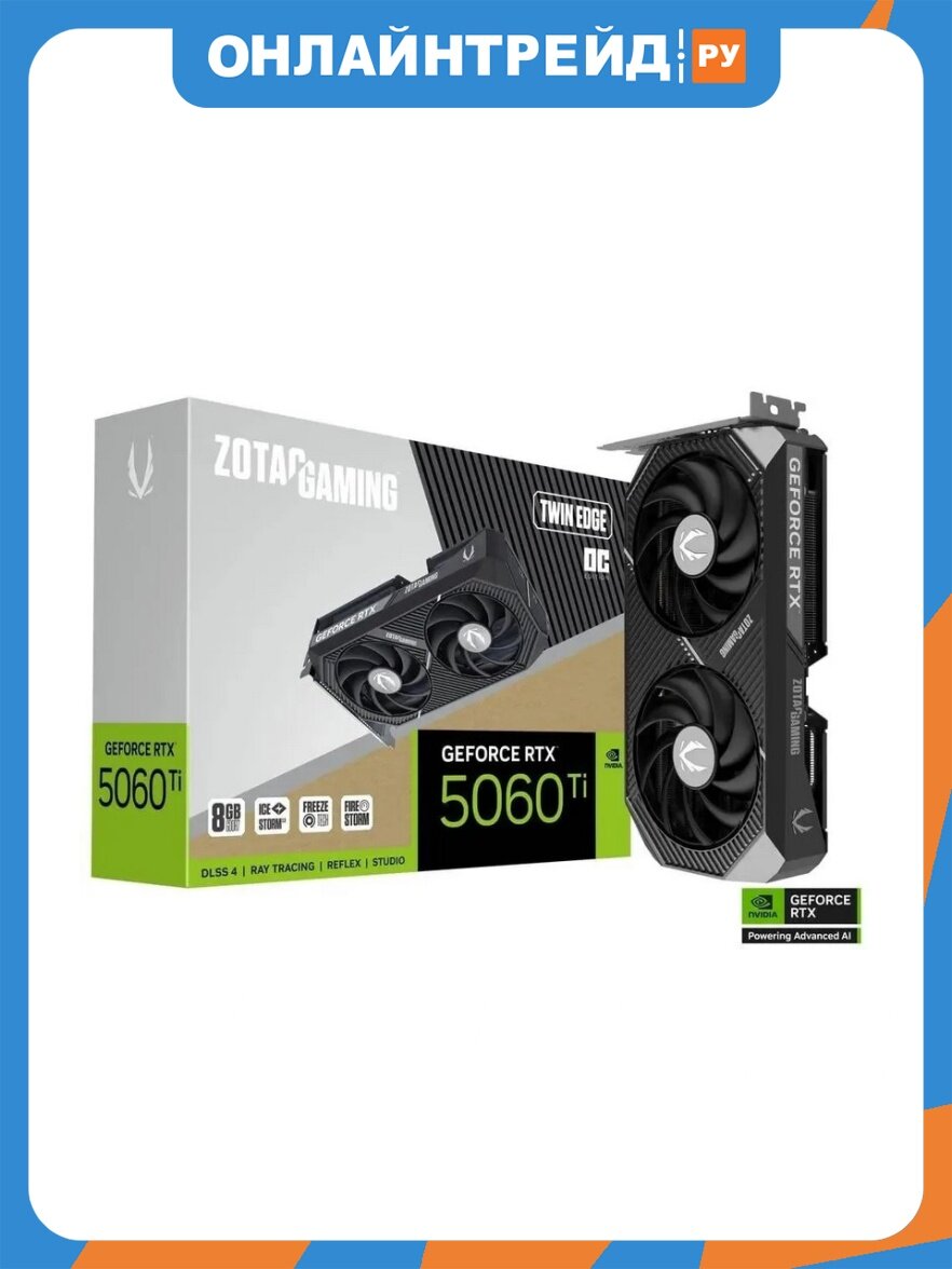 Видеокарта Zotac GeForce RTX 5060 Ti TWIN EDGE OC 8G