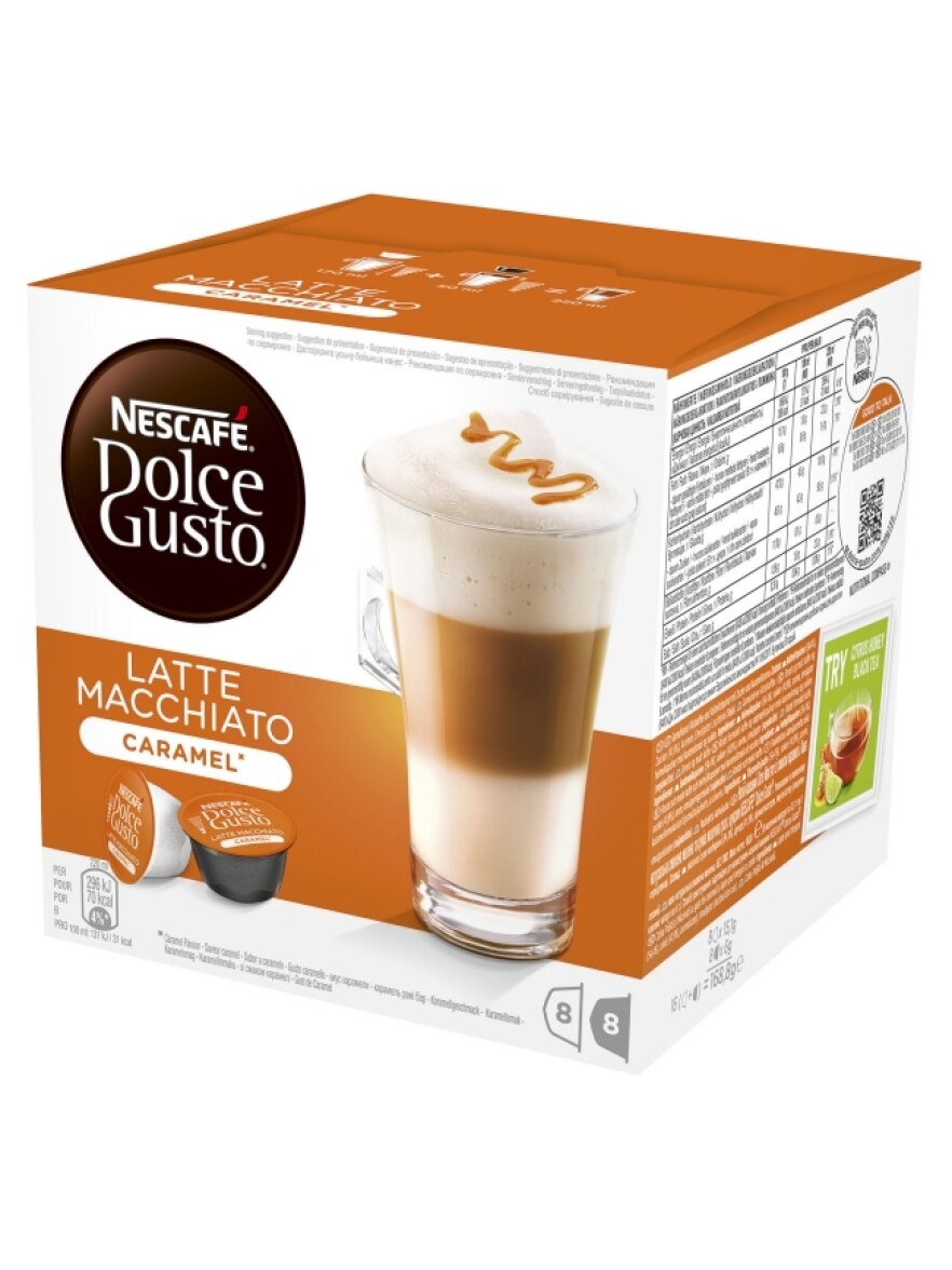 Кофе в капсулах Nescafe Dolce Gusto Latte Macchiato caramel 16 капсул