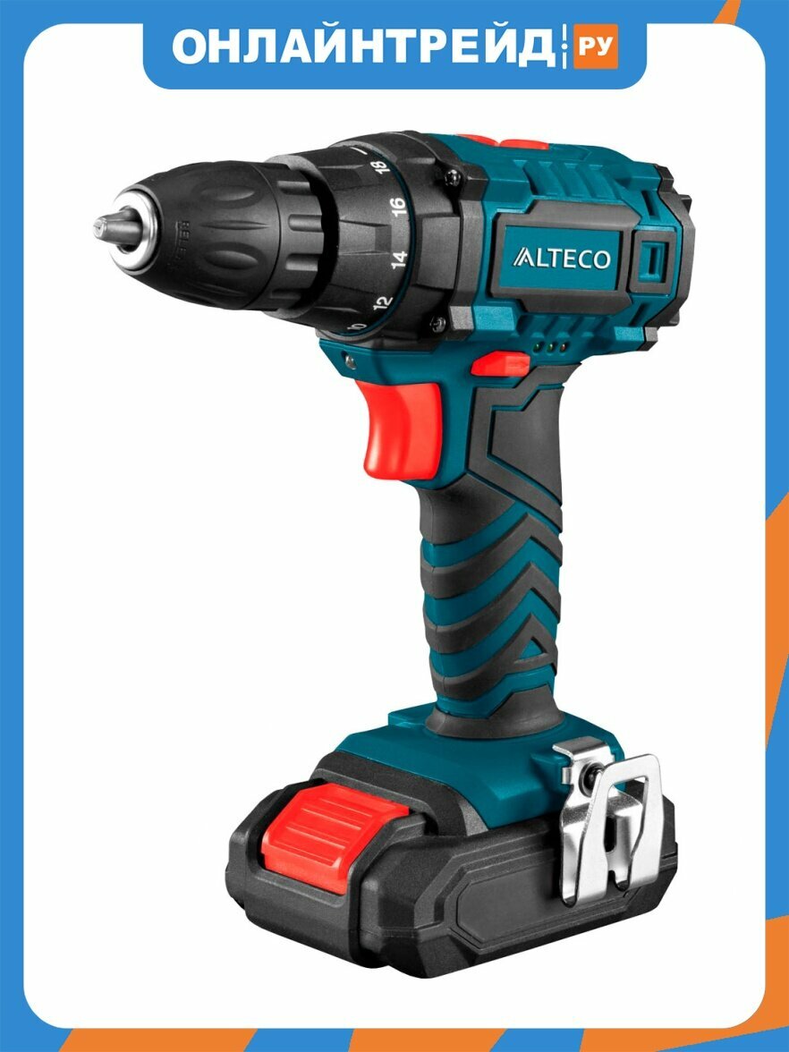 Дрель-шуруповерт аккумуляторная Alteco CD 1610 Li X2