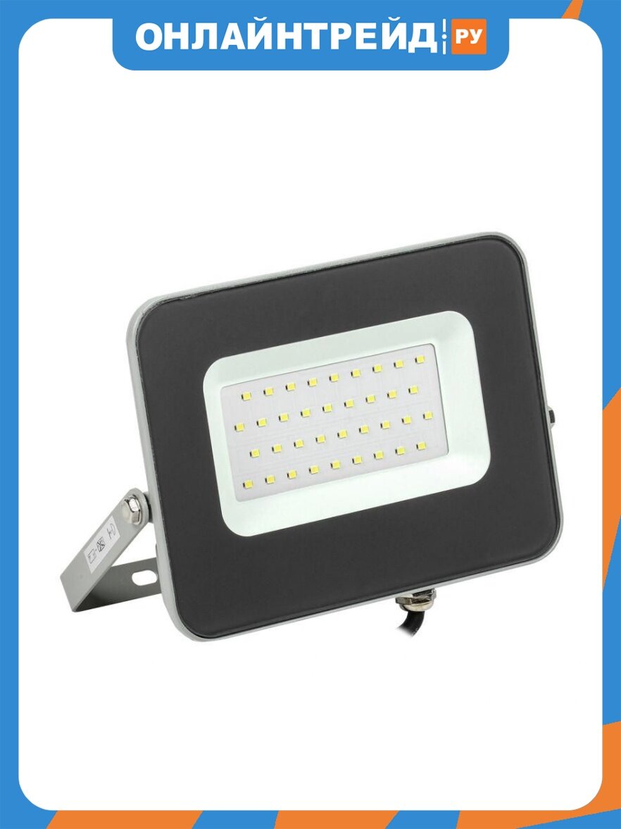 Прожектор Iek СДО 07-30 LED 30Вт IP65 6500К сер, LPDO701-30-K03
