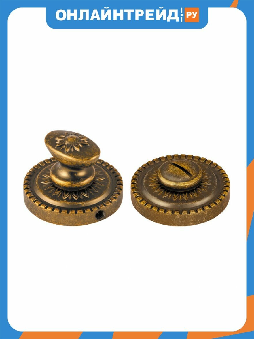 Ручка поворотная Armadillo BK6. R. CL55 (WC-BOLT BK6/CL) OB-13 античная бронза