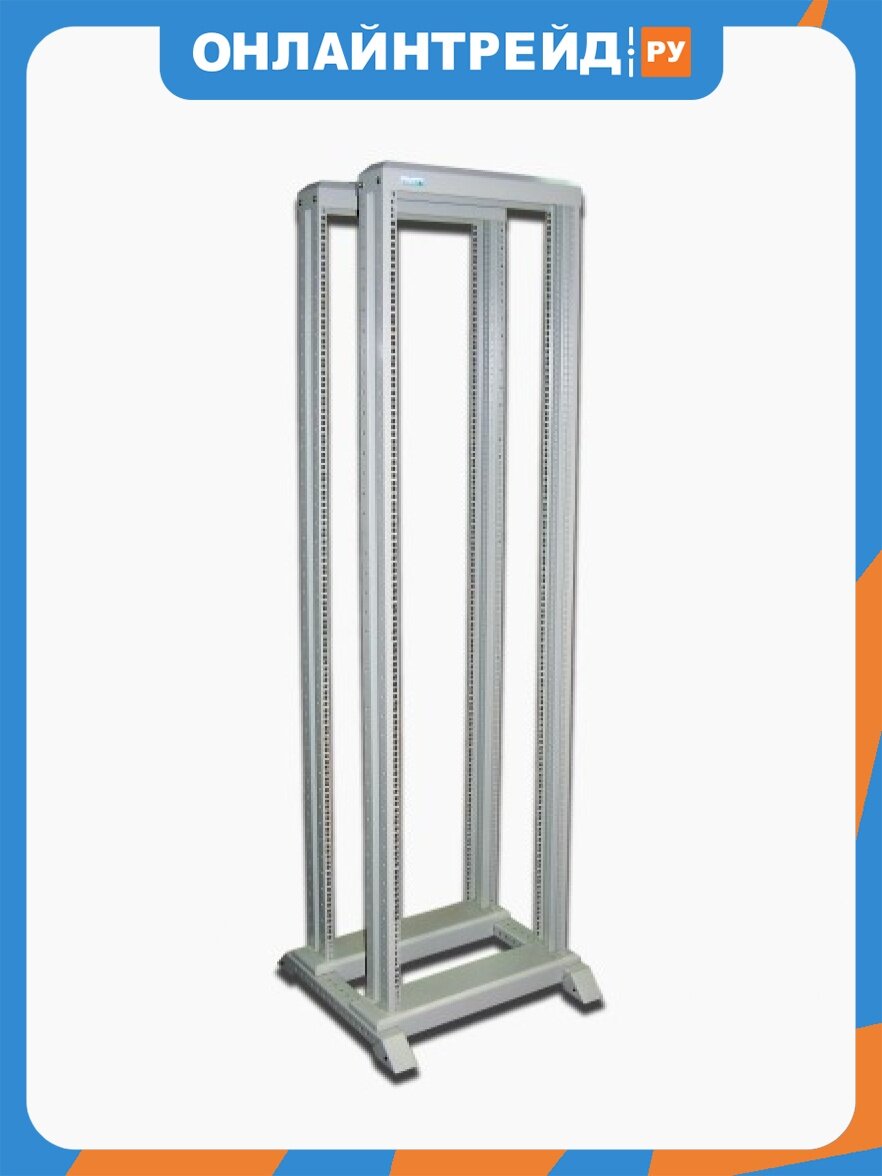 Стойка двухрамная Lanmaster TWT-RACK2-33U-6x8 33U, 600x800, серая