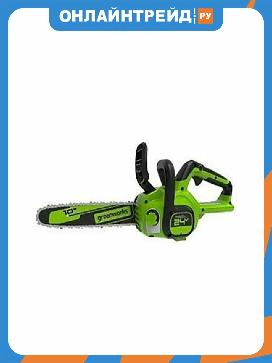 Пила цепная аккумуляторная Greenworks G24CS25K4, 24V, 25см, c АКБ 4Ач и ЗУ