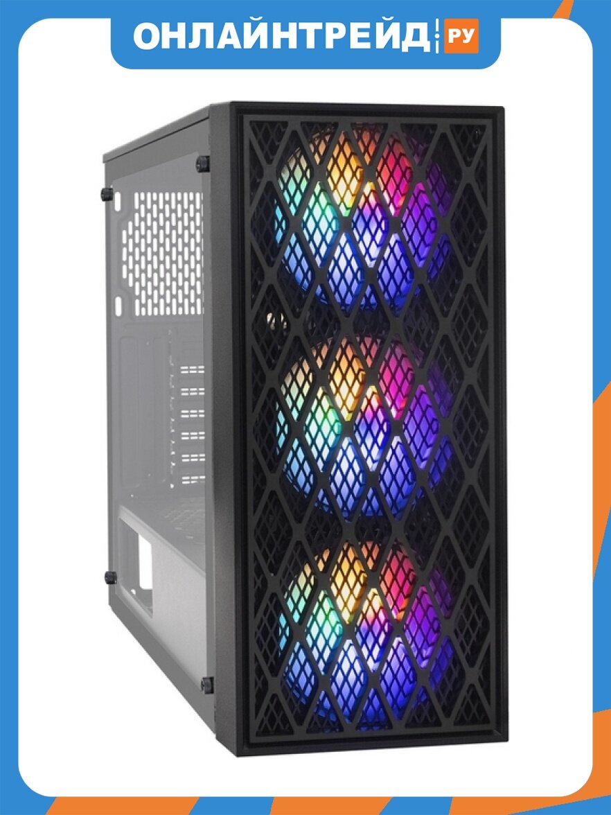 Корпус с блоком питания Exegate EVO-8243-NPX700, черный (EX293019RUS)