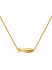 Колье LU Jewel, фианит, длина 35 см, золотой