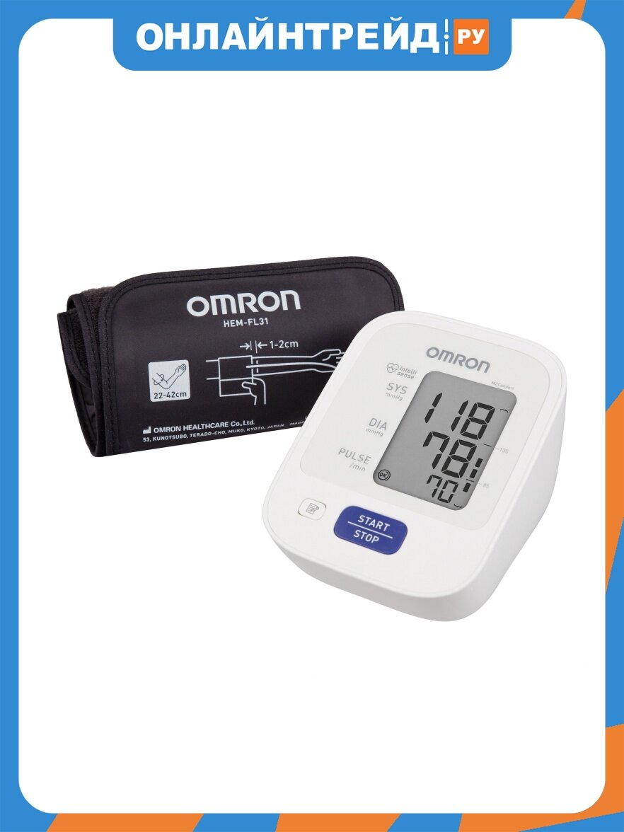 Тонометр Omron M2 Comfort (HEM-7123-ALRU) автоматический + адаптер